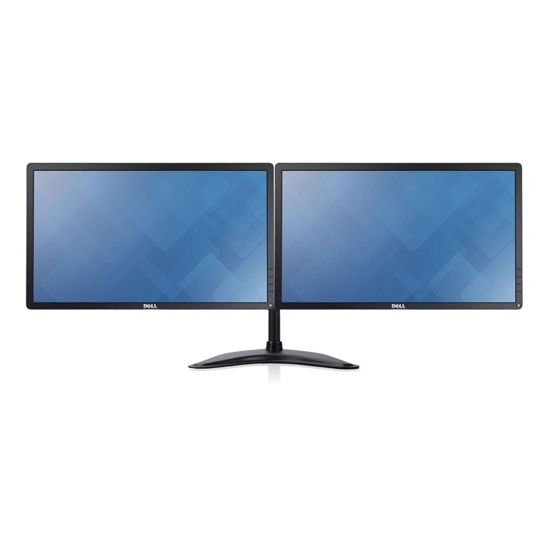 Dual Dell P2414HB 24" Full HD Monitors with Dual Arm Stand